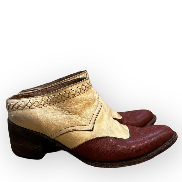 freebird | Shoes | Freebird X Free People Prison Western Mules Leather ...